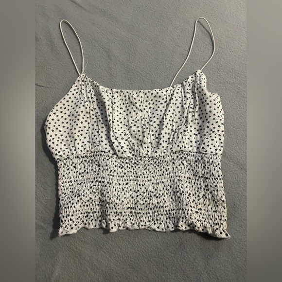 PacSun | Tops | Pacsun Black And White Flower Tank Top | Poshmark